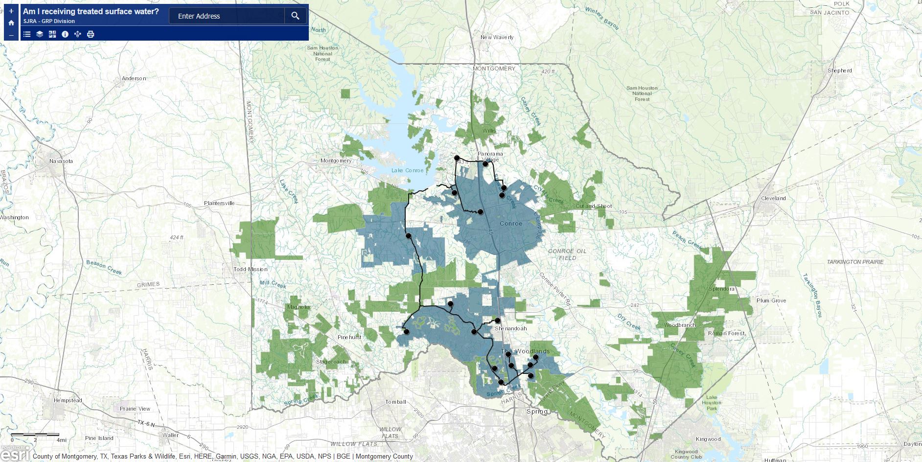 GRP public viewer - San Jacinto River Authority