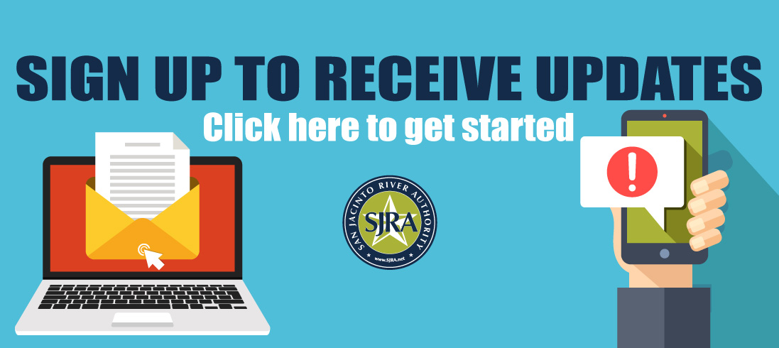 Sign up to receive updates - San Jacinto River Authority