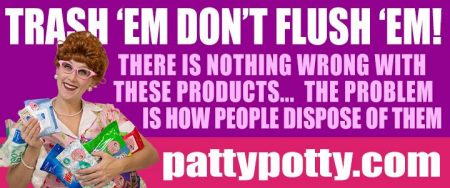 Trash Em Dont Flush Em - San Jacinto River Authority