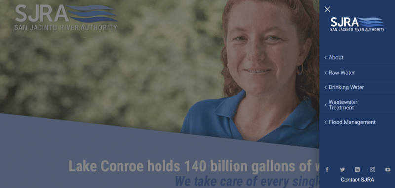 SJRA's New and Improved Website - San Jacinto River Authority