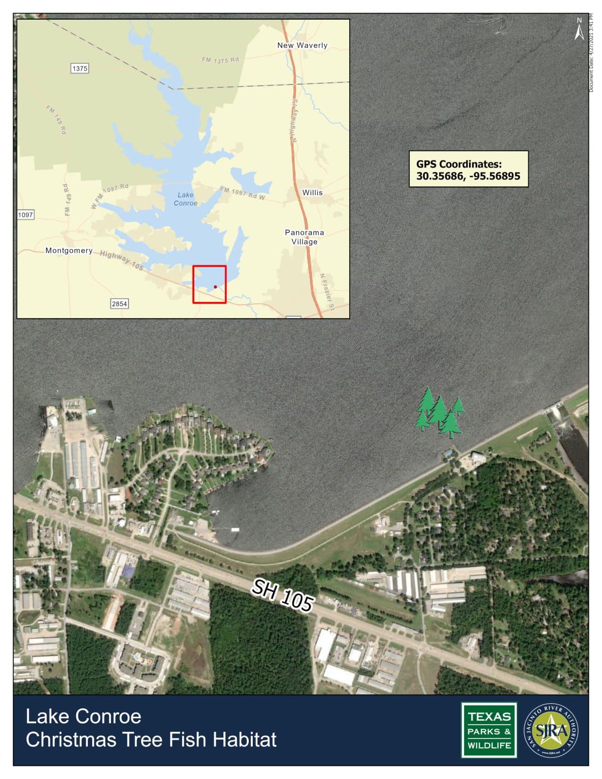 2023 Christmas Tree Deployment - San Jacinto River Authority